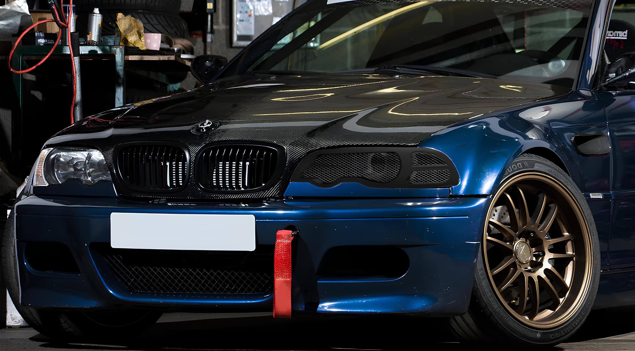 Bmw E46 Coupe, Convertible Pre-lci Headlight Ducted, – 1453CUSTOMPART