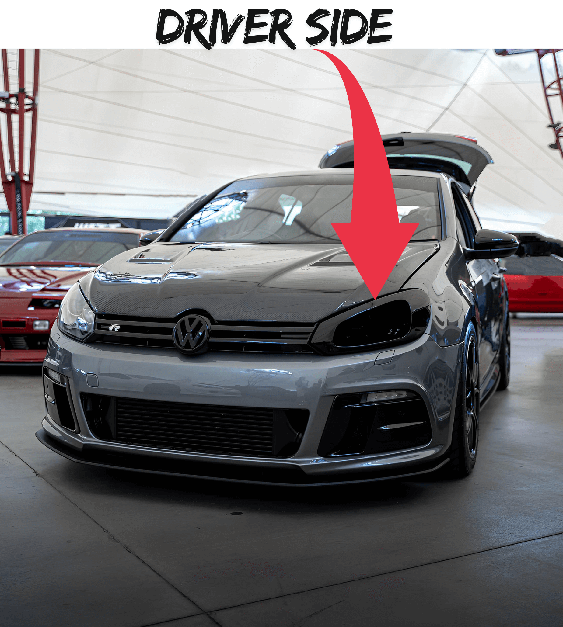 VOLKSWAGEN MK6 Headlight Air Duct Delete 09-12, No taxes – 1453CUSTOMPART