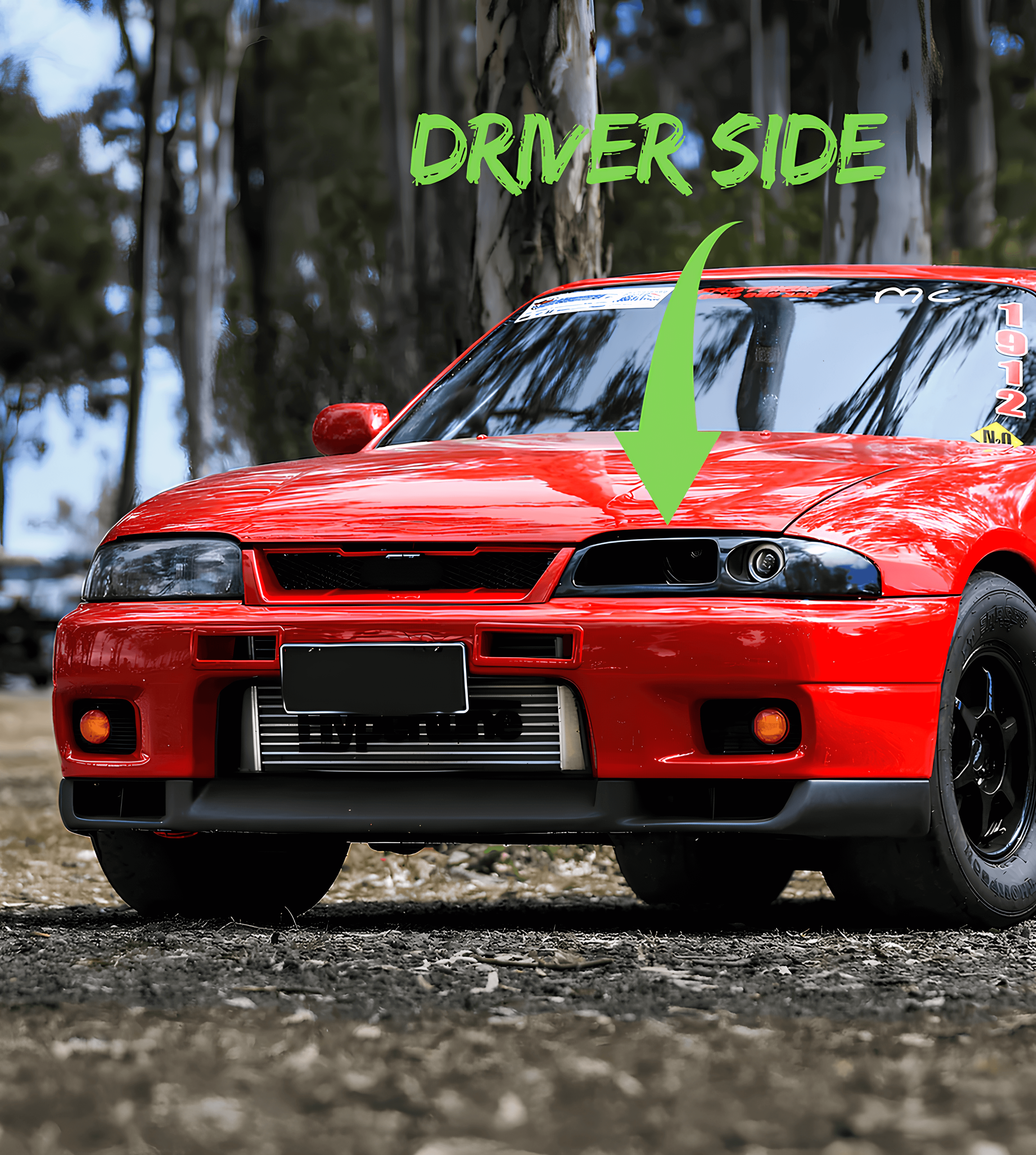 Nissan Skyline R33 Both Side Ducted Headlight, Spare parts – 1453CUSTOMPART