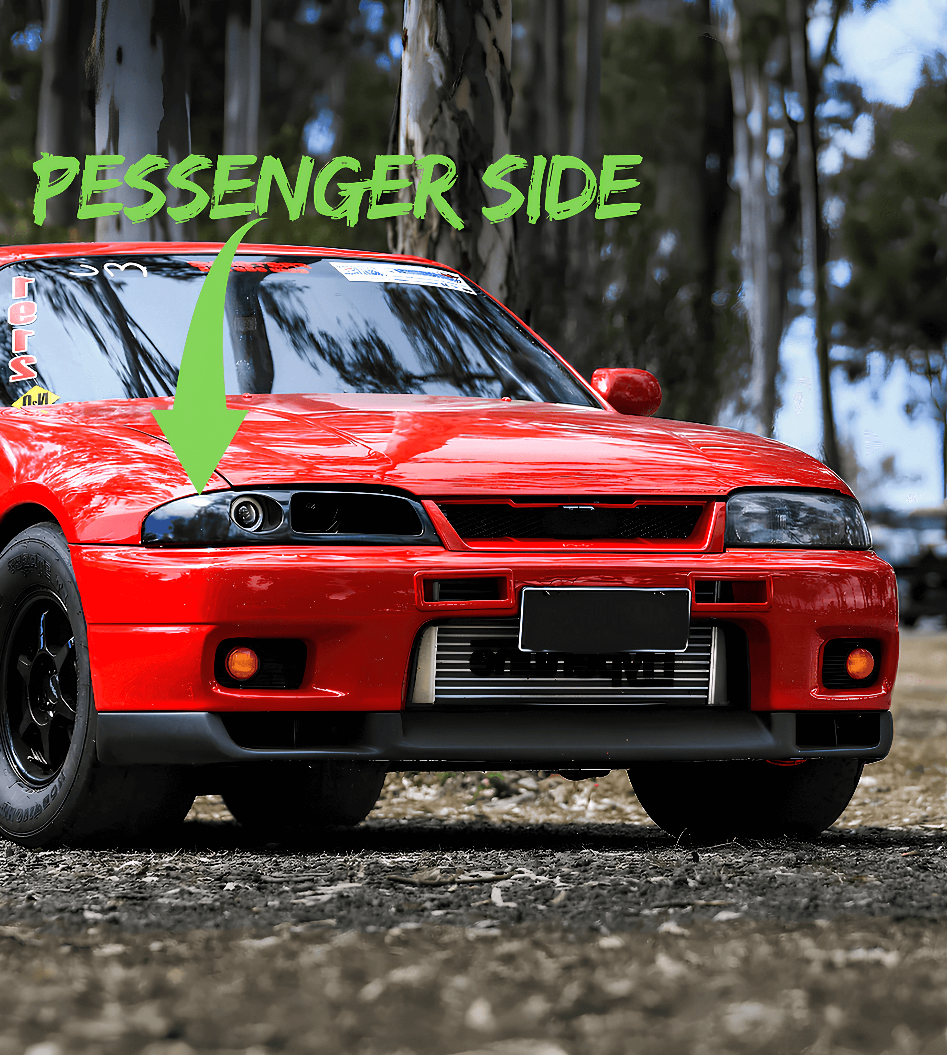 Nissan Skyline R33 Both Side Ducted Headlight, Spare parts – 1453CUSTOMPART
